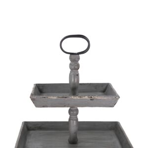 Grey Decorative 3 Tier Tray