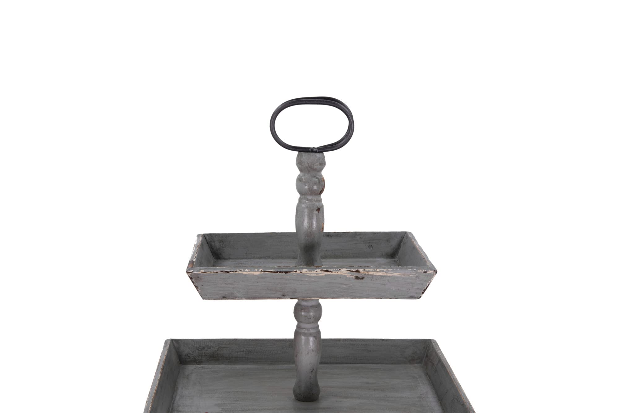 Grey Decorative 3 Tier Tray