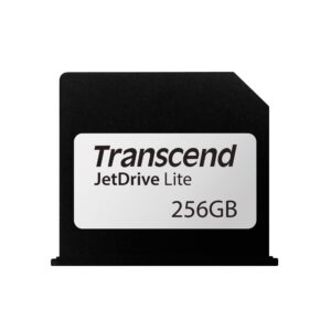 transcend 256gb jetdrive lite 130 storage expansion card for 13-inch macbook air (ts256gjdl130) black