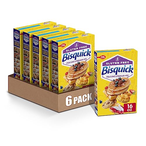 Betty Crocker Bisquick Pancake & Baking Mix, Gluten Free, 16 oz. (Pack of 6)