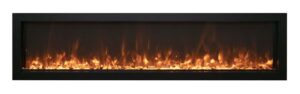 amantii slim outdoor electric built-in electric fireplace insert