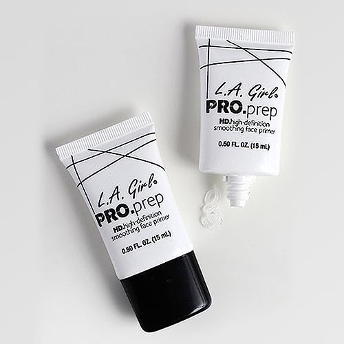 L.A. Girl PRO Prep HD High Definition Smoothing Face Primer, Assortment, 0.5 Fl Oz