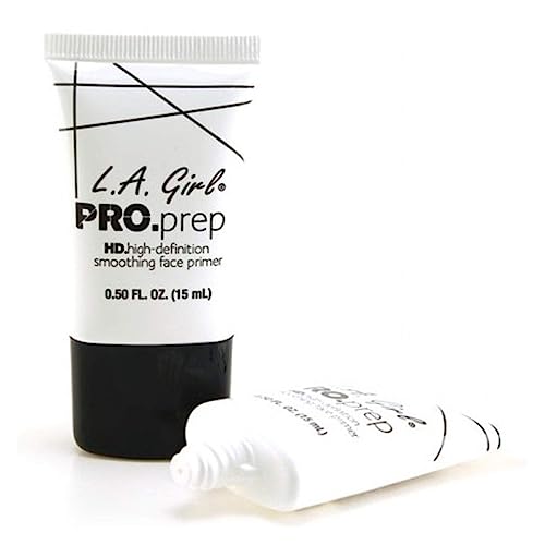 L.A. Girl PRO Prep HD High Definition Smoothing Face Primer, Assortment, 0.5 Fl Oz