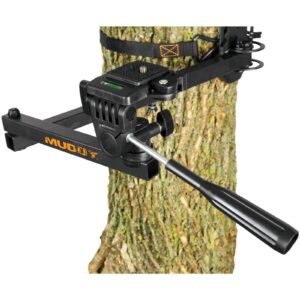 muddy basic durable adjustable lightweight portable easy-to-install silent hunting outdoor camera arm camera head adjust a full 360 degrees + extension arm swings 180 degrees