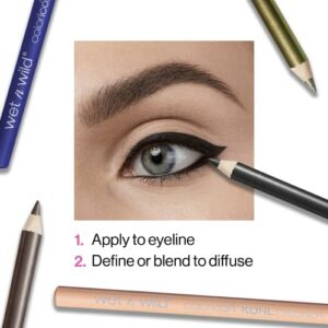 wet n wild Color Icon Kohl Eyeliner Pencil, Rich Hyper-Pigmented Color, Smooth Creamy Application, Long-Wearing, Matte Finish, Packaged, Cruelty-Free & Vegan - Simma Brown Now! (Packaged)