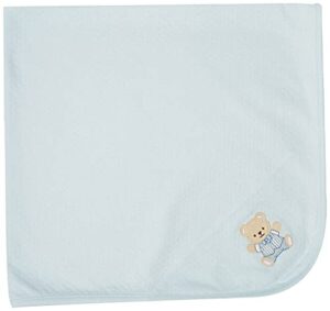 little me blankets for baby boys' cute bear swaddling receiving blanket