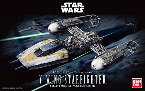 Bandai Hobby Star Wars 1/72 Y-Wing Starfighter Building Kit for 180 months to 720 months