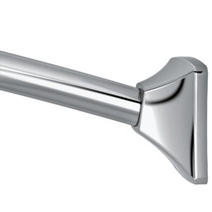 moen csr2164ch 72-inch permanent mount adjustable curved shower rod, chrome