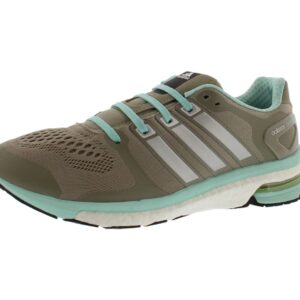 adidas Adistar Boost ESM Womens Running Shoe, Taupe/Mint, 9