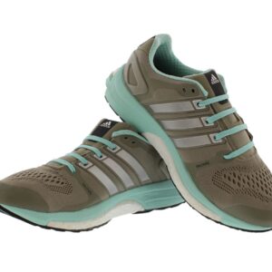 adidas Adistar Boost ESM Womens Running Shoe, Taupe/Mint, 9