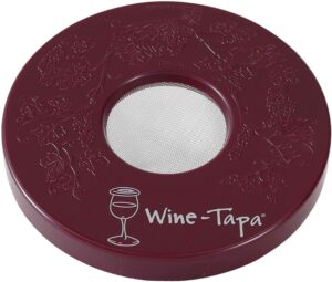 wine tapa drinking glass covers - merlot