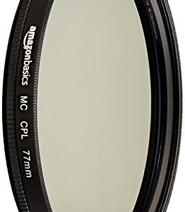 Amazon Basics Circular Polarizer Camera Lens Filter - 77 mm