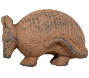 decorative door stoppers handcrafted cast iron armadillo paperweight door stop - heirloom quality decorative door stopper and paper weights for home and office décor - 2.5 lbs