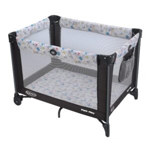 graco pack 'n play playard with automatic folding feet, carnival