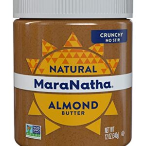 MaraNatha No Stir Crunchy Almond Butter, 12 oz Jar