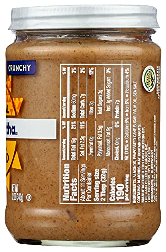 MaraNatha No Stir Crunchy Almond Butter, 12 oz Jar