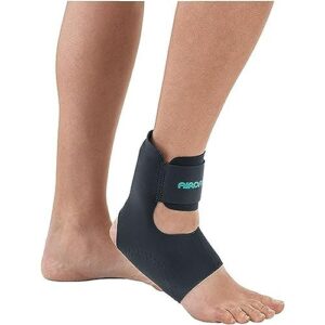 aircast airheel ankle support brace with stabilizers, medium