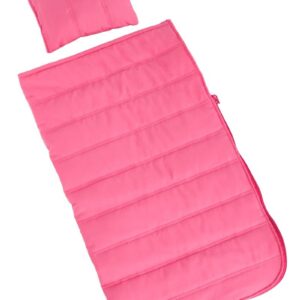 DreamWorld Collections - Slumber Party - Pink Sleeping Bag with a Pillow - Fits 18 Inch Doll, 18 Inch Doll Accessories (Doll Not Included)