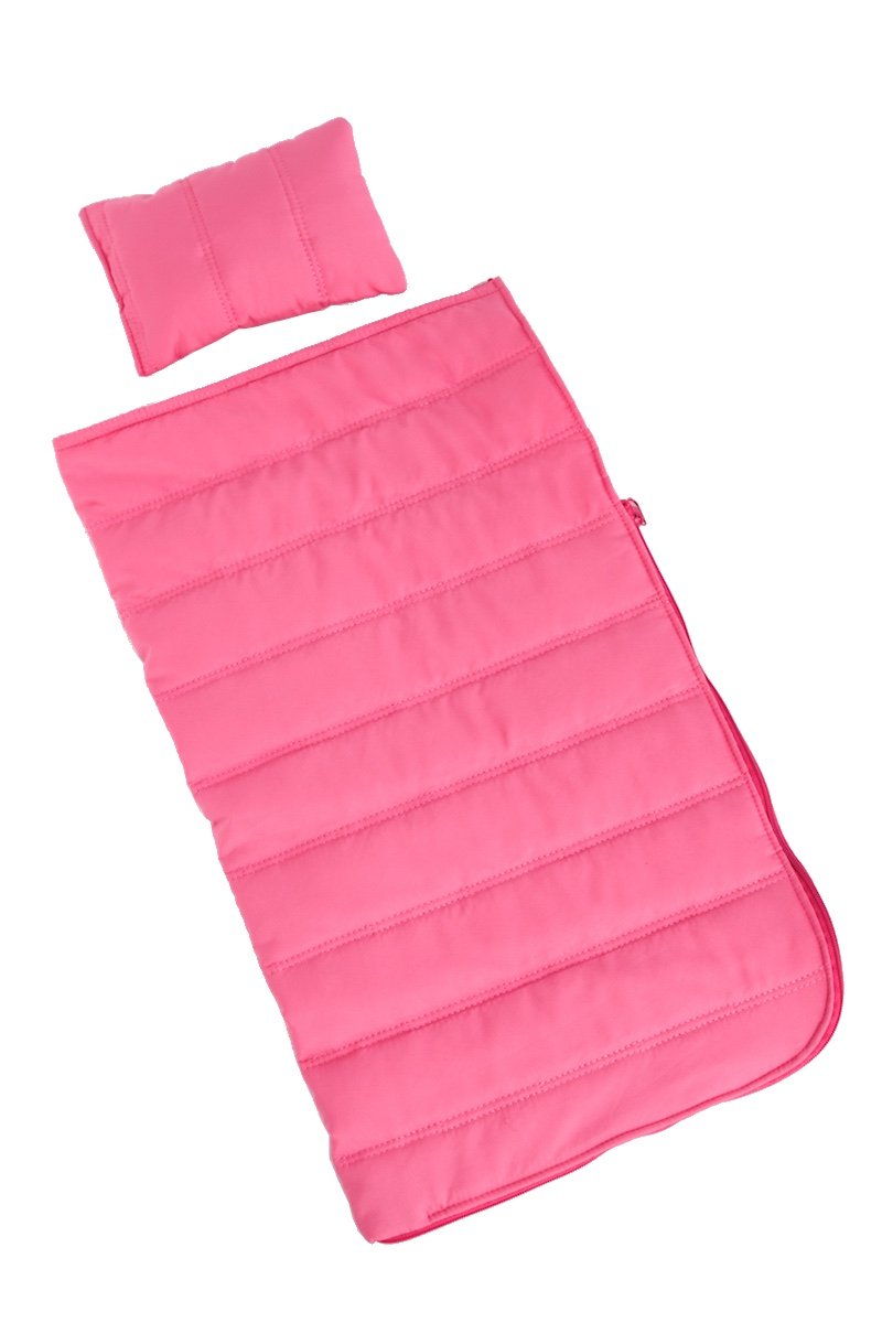 DreamWorld Collections - Slumber Party - Pink Sleeping Bag with a Pillow - Fits 18 Inch Doll, 18 Inch Doll Accessories (Doll Not Included)