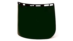 pyramex safety full face shield eye & face protection (headgear not included), dark green polyethylene - ansi z871035