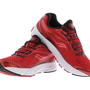 Saucony Women's Ride 8 Running Shoe, Red/Black, 5 M US