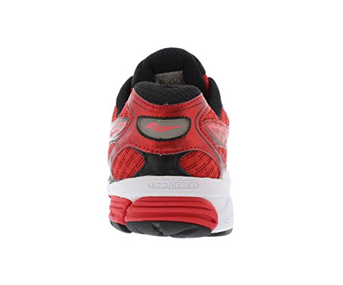 Saucony Women's Ride 8 Running Shoe, Red/Black, 5 M US