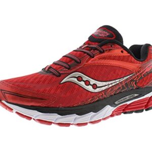 Saucony Women's Ride 8 Running Shoe, Red/Black, 5 M US