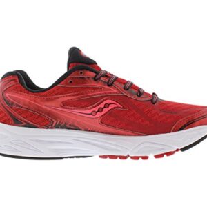 Saucony Women's Ride 8 Running Shoe, Red/Black, 5 M US