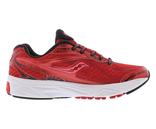 Saucony Women's Ride 8 Running Shoe, Red/Black, 5 M US