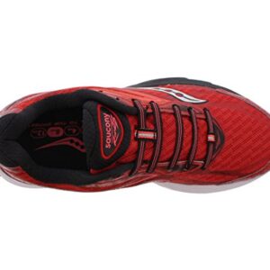 Saucony Women's Ride 8 Running Shoe, Red/Black, 5 M US