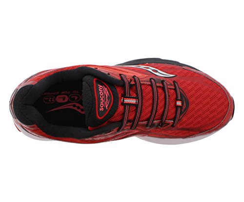 Saucony Women's Ride 8 Running Shoe, Red/Black, 5 M US