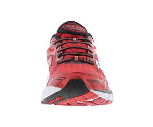 Saucony Women's Ride 8 Running Shoe, Red/Black, 5 M US