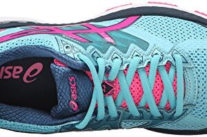 ASICS Women's GT-2000 4 Running Shoe, Turquoise/Hot Pink/Navy, 6 M US