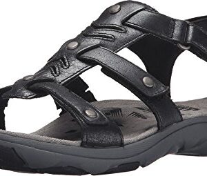 Merrell Women's Adhera Strap Sandal, Black, 8 M US