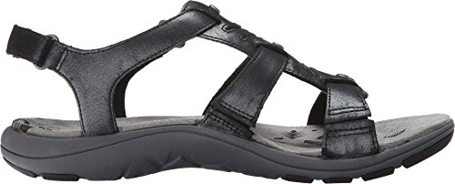 Merrell Women's Adhera Strap Sandal, Black, 8 M US