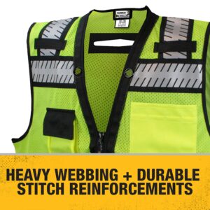 DEWALT DSV521 Class 2 Heavy Duty Surveyor Vest, 3X-Large