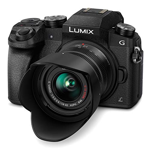 Panasonic LUMIX G7 Camera with 14-42mm Lens + 64GB SDHC + Accessory Bag Bundle (6-Items)