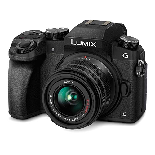 Panasonic LUMIX G7 Camera with 14-42mm Lens + 64GB SDHC + Accessory Bag Bundle (6-Items)