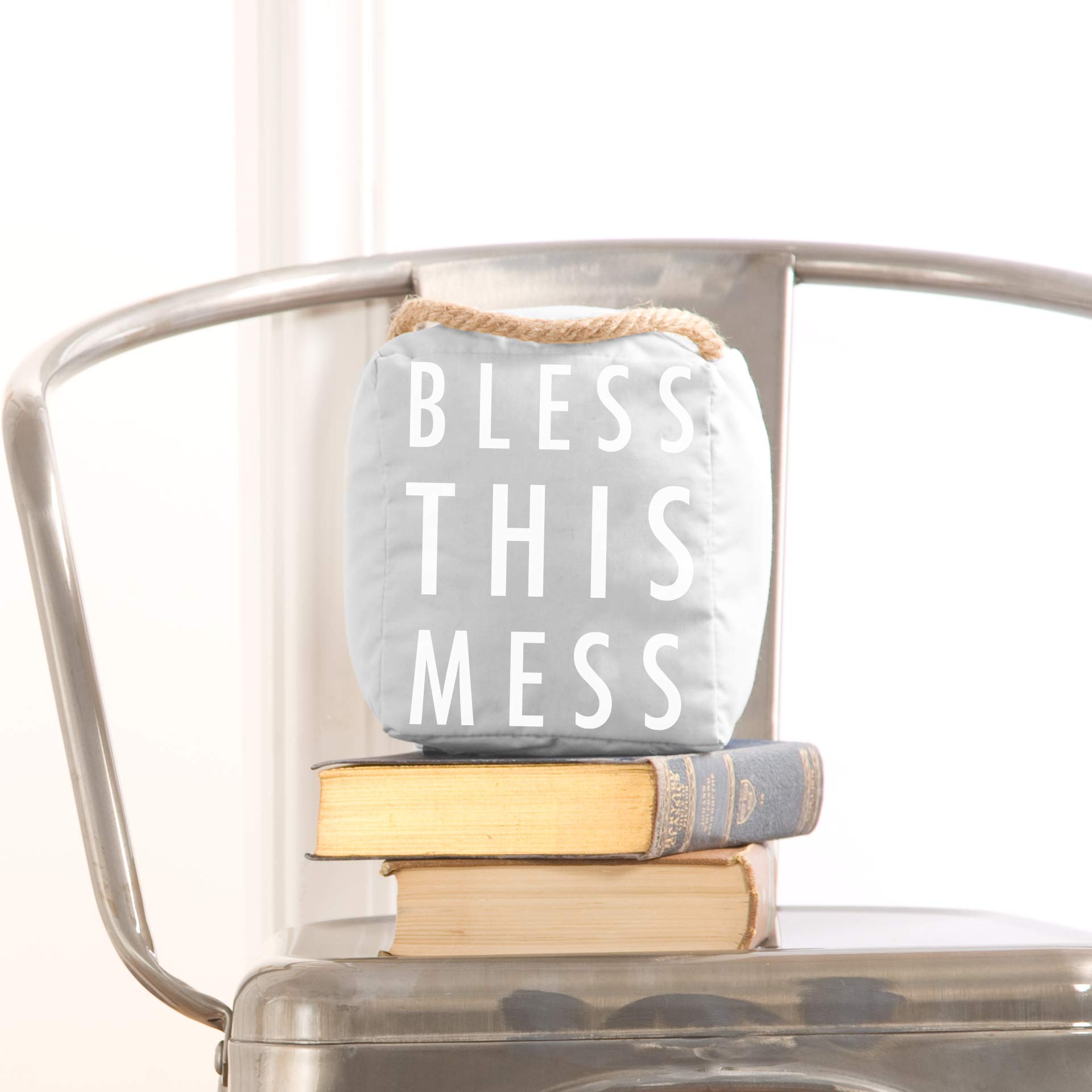 Pavilion Gift Company 72194 Bless This Mess Door Stopper, 5 x 6