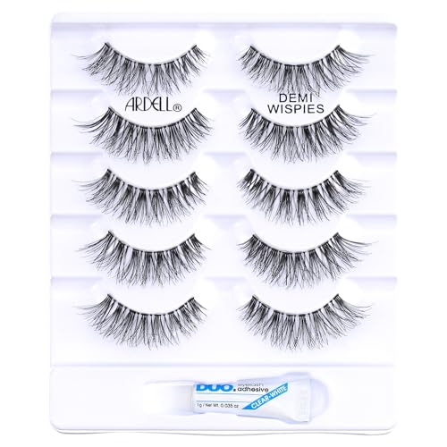 Ardell False Eyelashes Demi Wispies Black, 1 pack (6 pairs per pack)