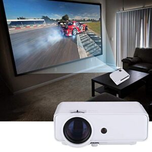 Nuprojector Home Theater Projector Portable - Full HD HDMI VGA LED Supports 1080p, Native 720p 35-100" Projection Size w. Speaker, (2022 Version) (Silver)