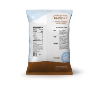 Big Train Blended Ice Coffee Caramel Latte 3 Lb 8 Oz (1 Count), Powdered Instant Coffee Drink Mix, Serve Hot or Cold, Makes Blended Frappe Drinks