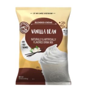 big train vanilla bean blended crème beverage mix, 3.5 pound (pack of 1)