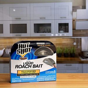 Hot Shot 95789 Mini Ultra Liquid Roach Bait, 3 Packs of 6 Count