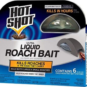 Hot Shot 95789 Mini Ultra Liquid Roach Bait, 3 Packs of 6 Count