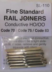 peco sl-110 ho code 83/75/70 conductive rail joiner 24 pack