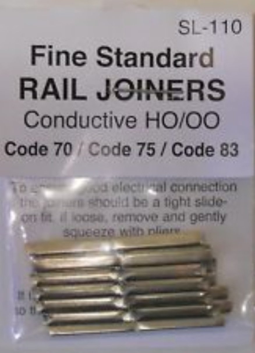 Peco SL-110 HO Code 83/75/70 Conductive Rail Joiner 24 Pack