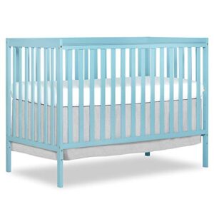 dream on me synergy 5-in-1 convertible crib in aqua sky, greenguard gold certified