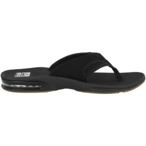 Reef Men's Sandals, Fanning, Black/Silver, 11