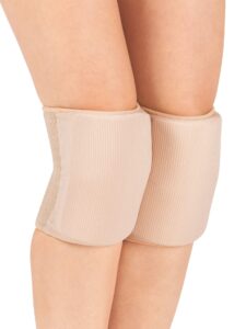 dance department adult/child nude knee pads 3501bgexxs beige xxs